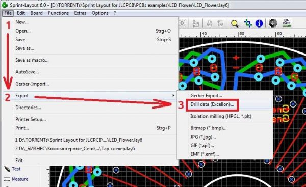 How to export Sprint Layout PCB to Gerber files and NC Drill file ...